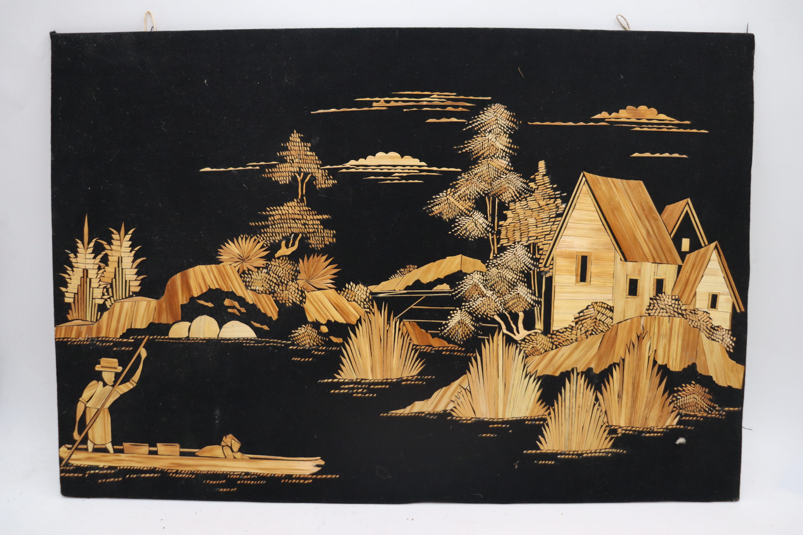 Tableau décor de paille | Eco Broc